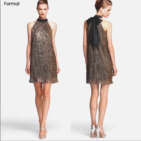 New York Laundry | Dresses | 57 Metallic Halter Dress By Laundry | Poshmark